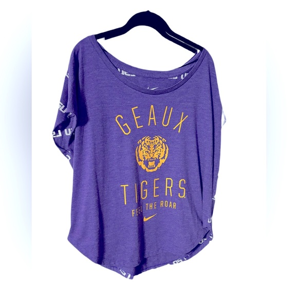 Nike | Tops | Nike Lsu Top Geaux Tigers Feel The Roar Team Fan Wear ...